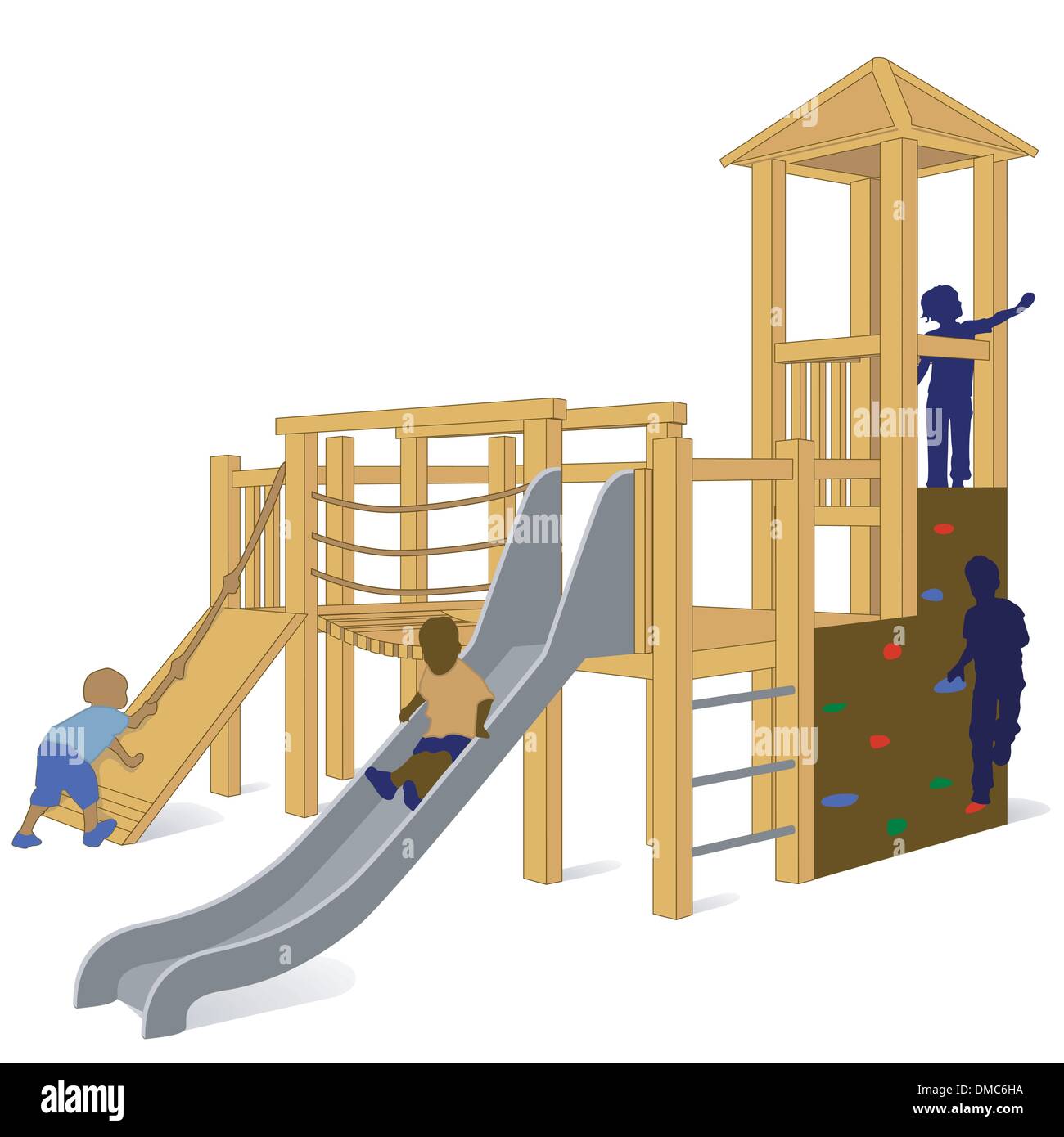 School playground Cut Out Stock Images & Pictures - Alamy