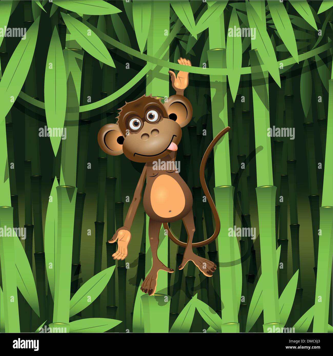 Bamboo tail Stock Vector Images - Alamy