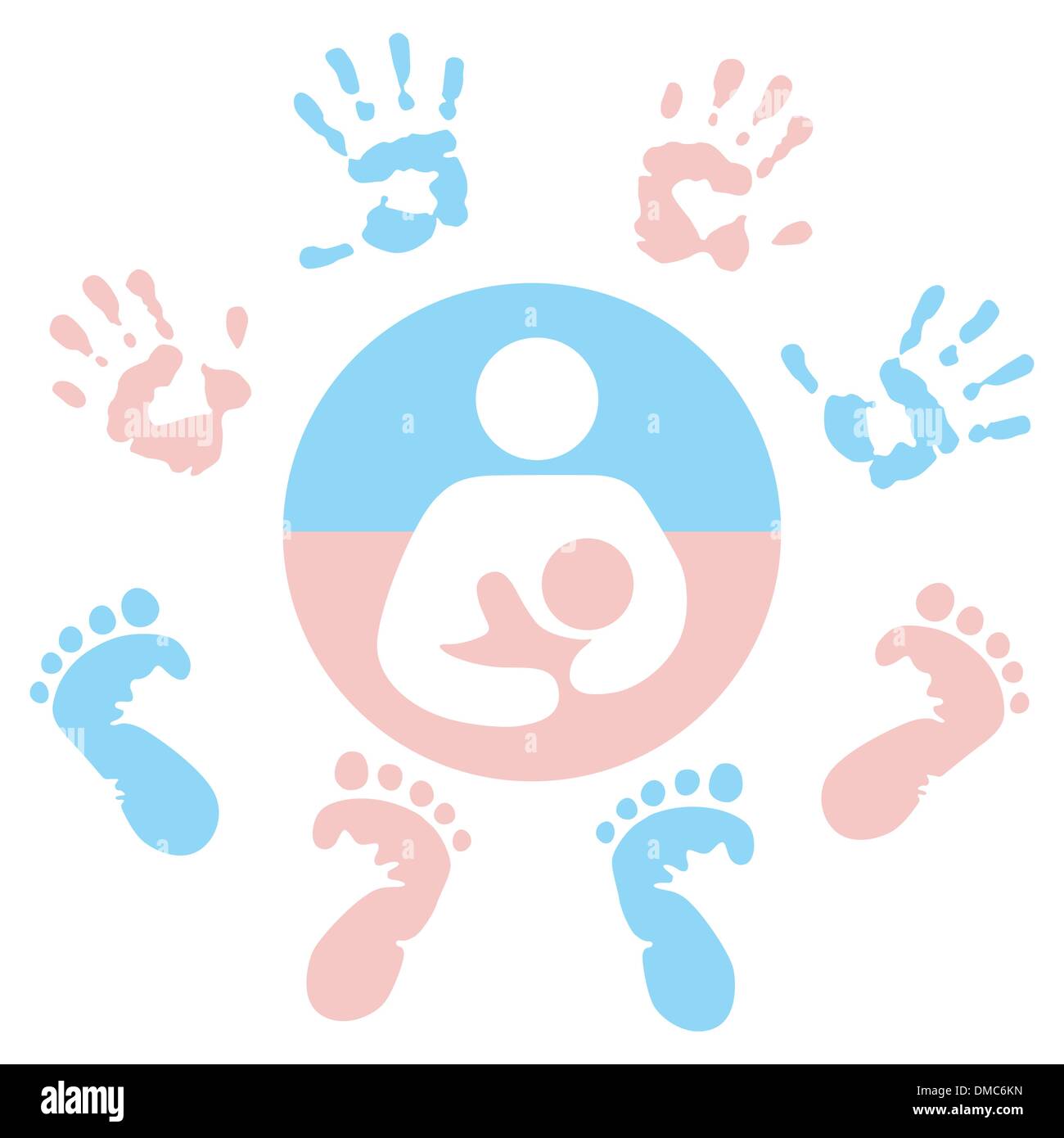 Newborn baby boy mother Stock Vector Images - Alamy