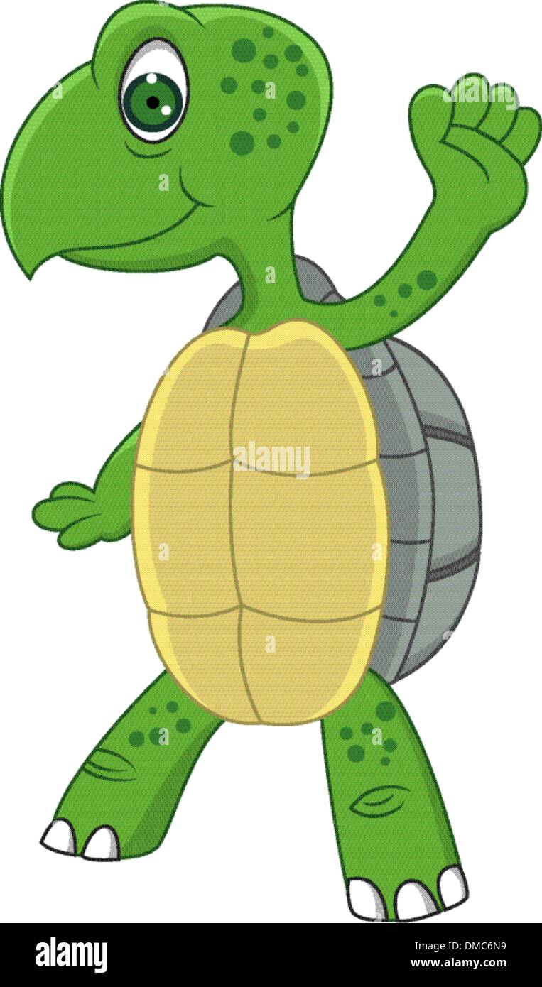 Turtle waving hand Stock Vector Image & Art - Alamy