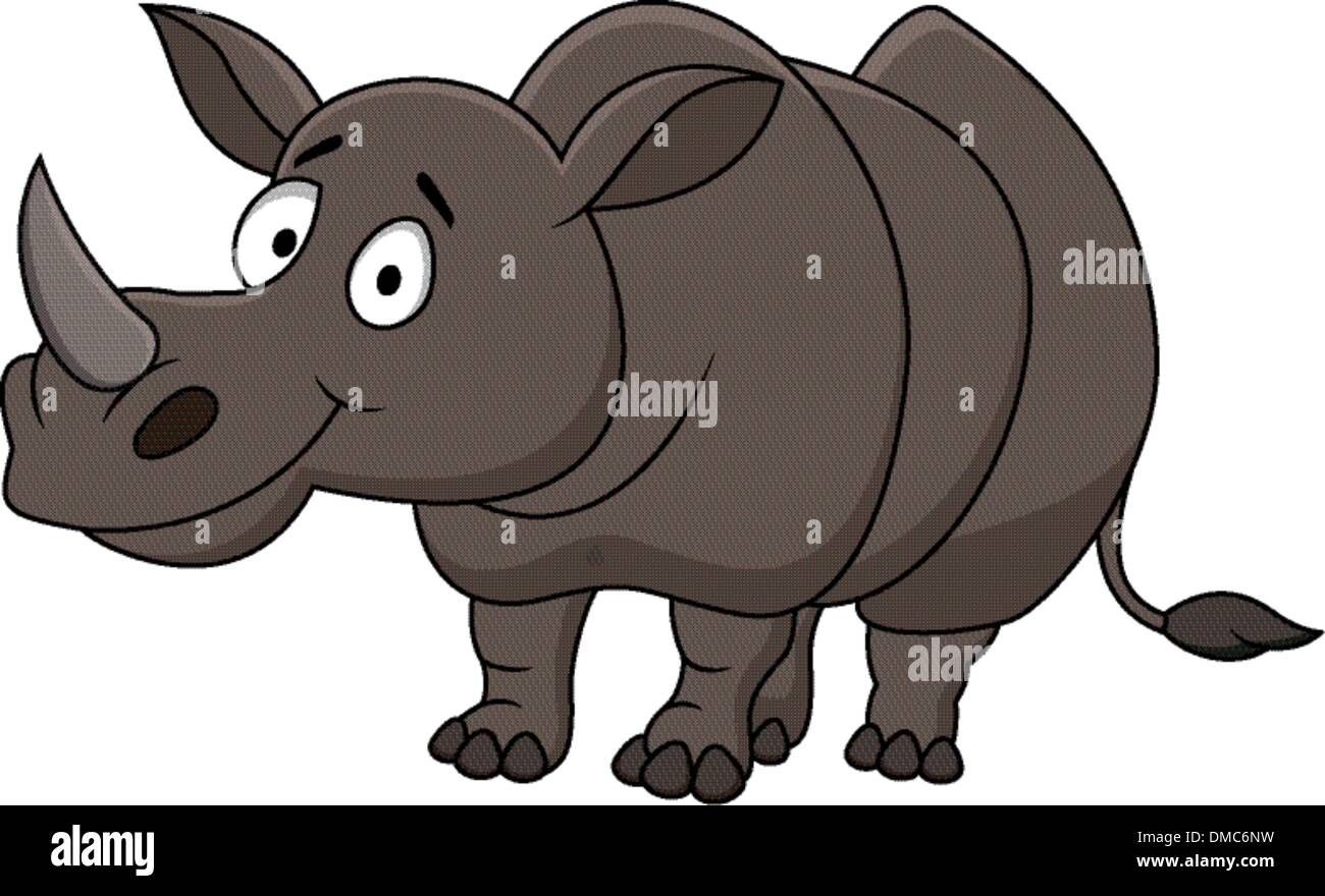 Rhino cartoon hi-res stock photography and images - Alamy