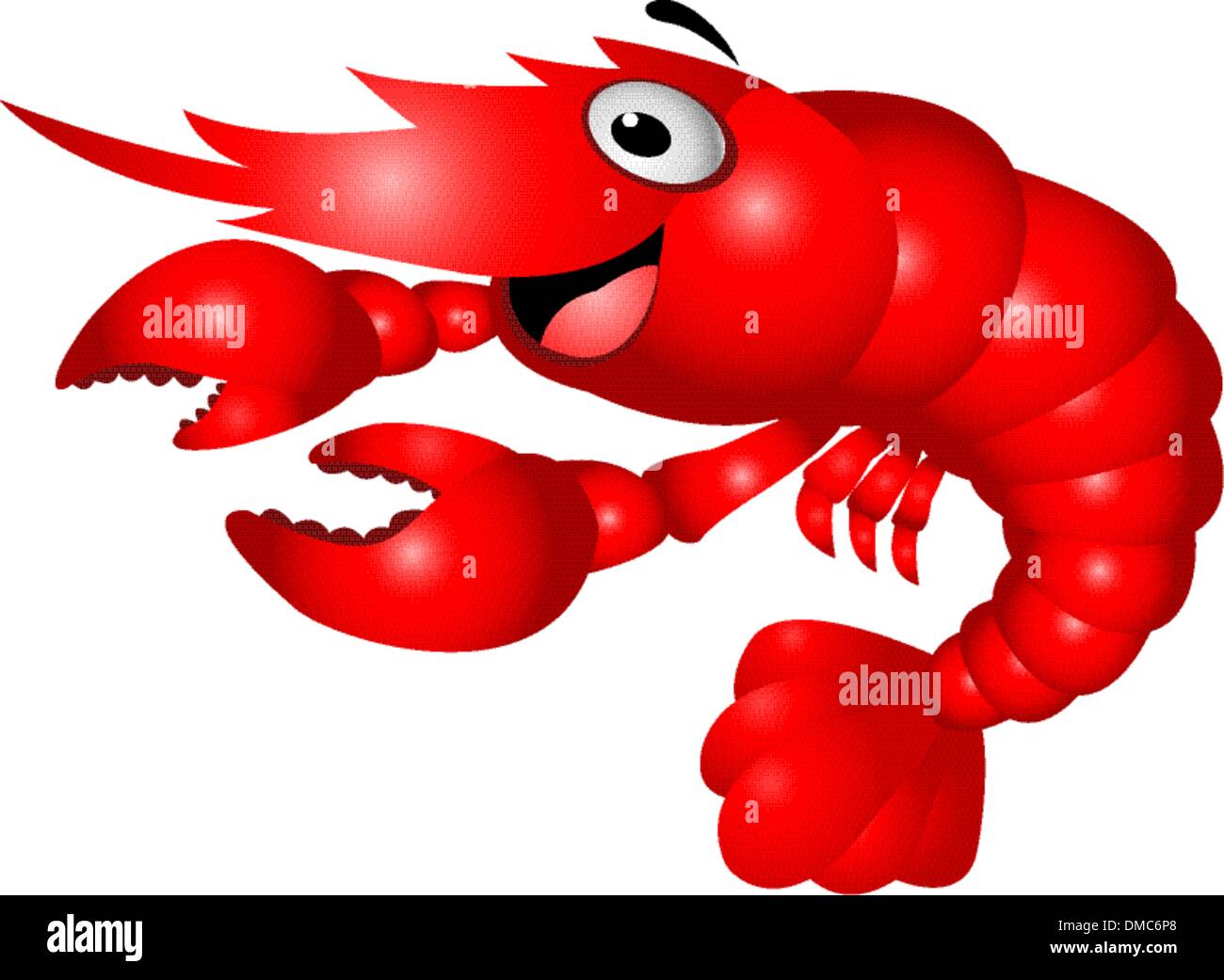 Cartoon shrimp Stock Vector Images - Alamy