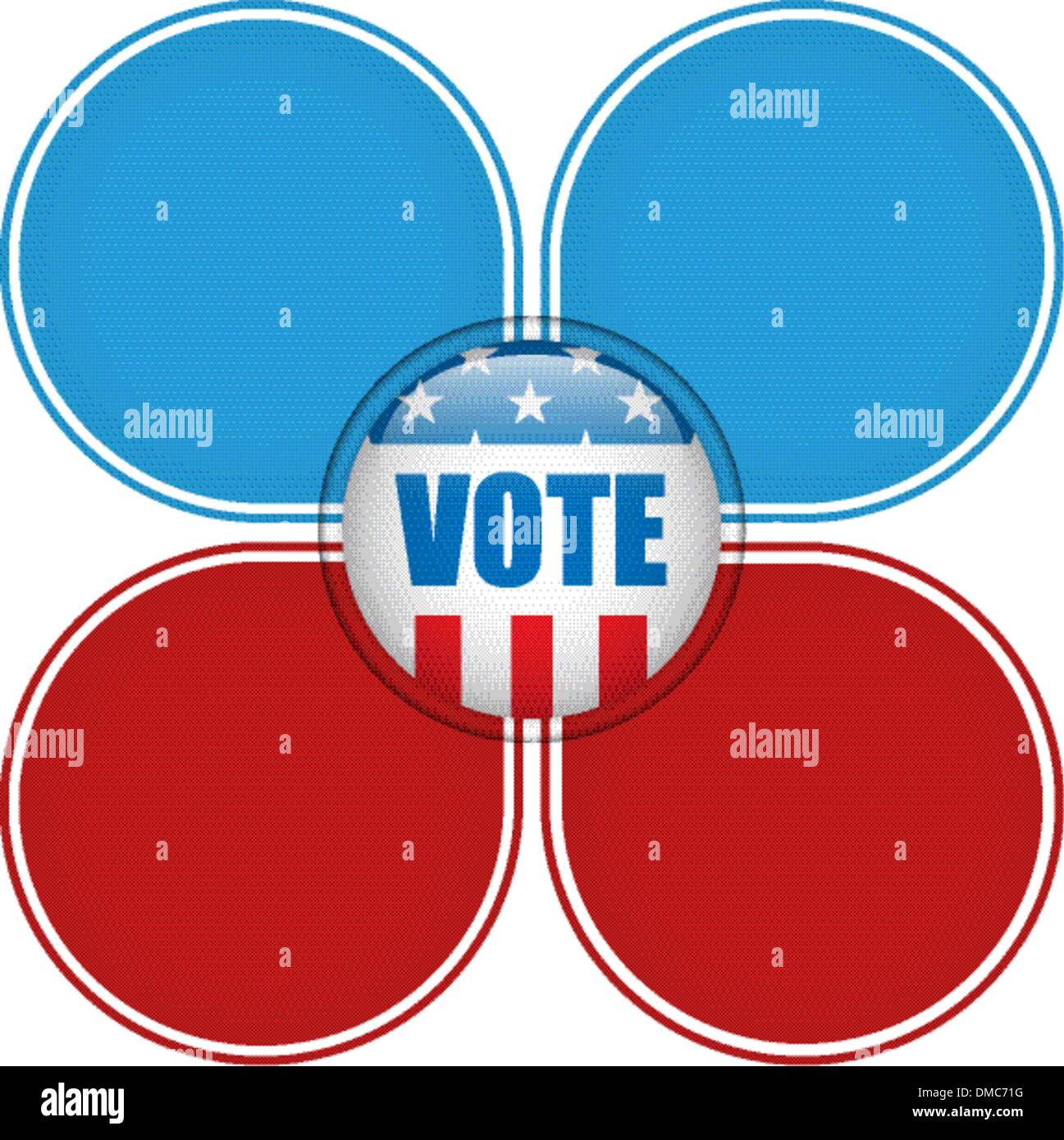 United States Election Vote Button Stock Vector Image & Art - Alamy