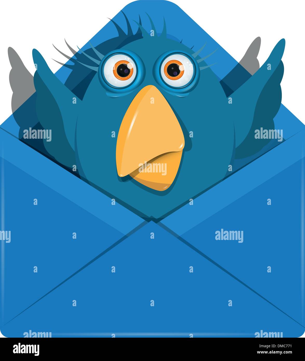 Paper envelope drawn in Stock Vector Images - Alamy