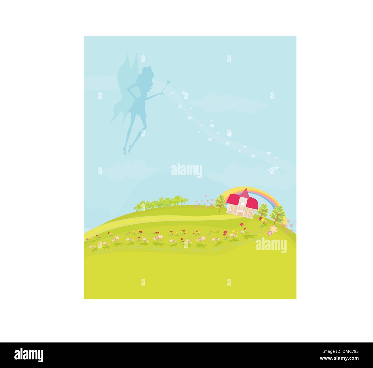 fairy in the garden Stock Vector Image & Art - Alamy