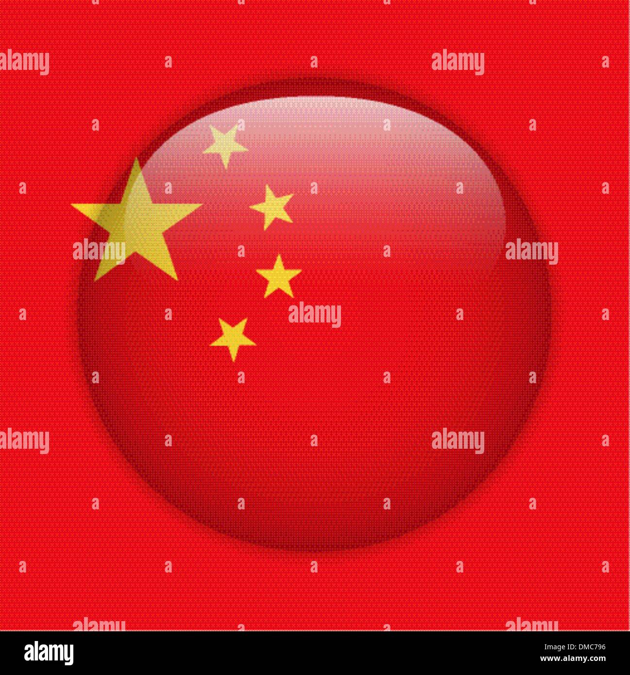 China Flag Glossy Button Stock Vector Image & Art - Alamy