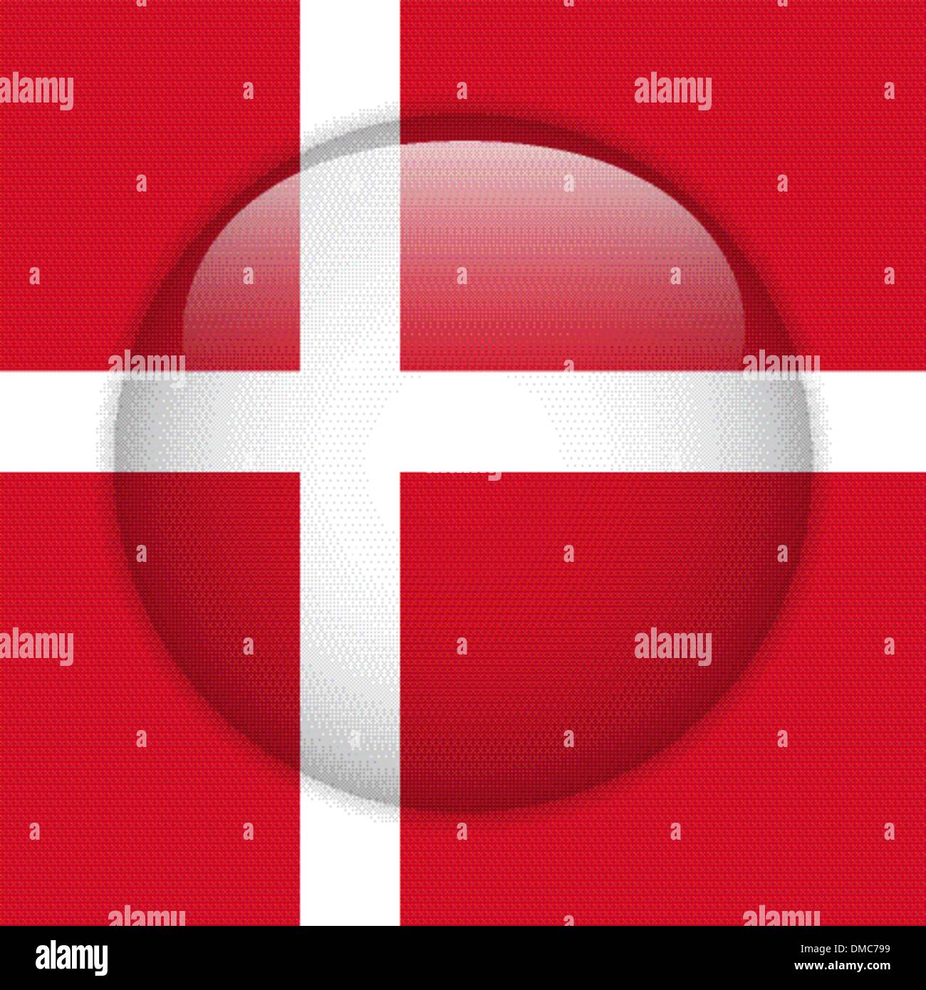 Denmark Flag Glossy Button Stock Vector Image & Art - Alamy