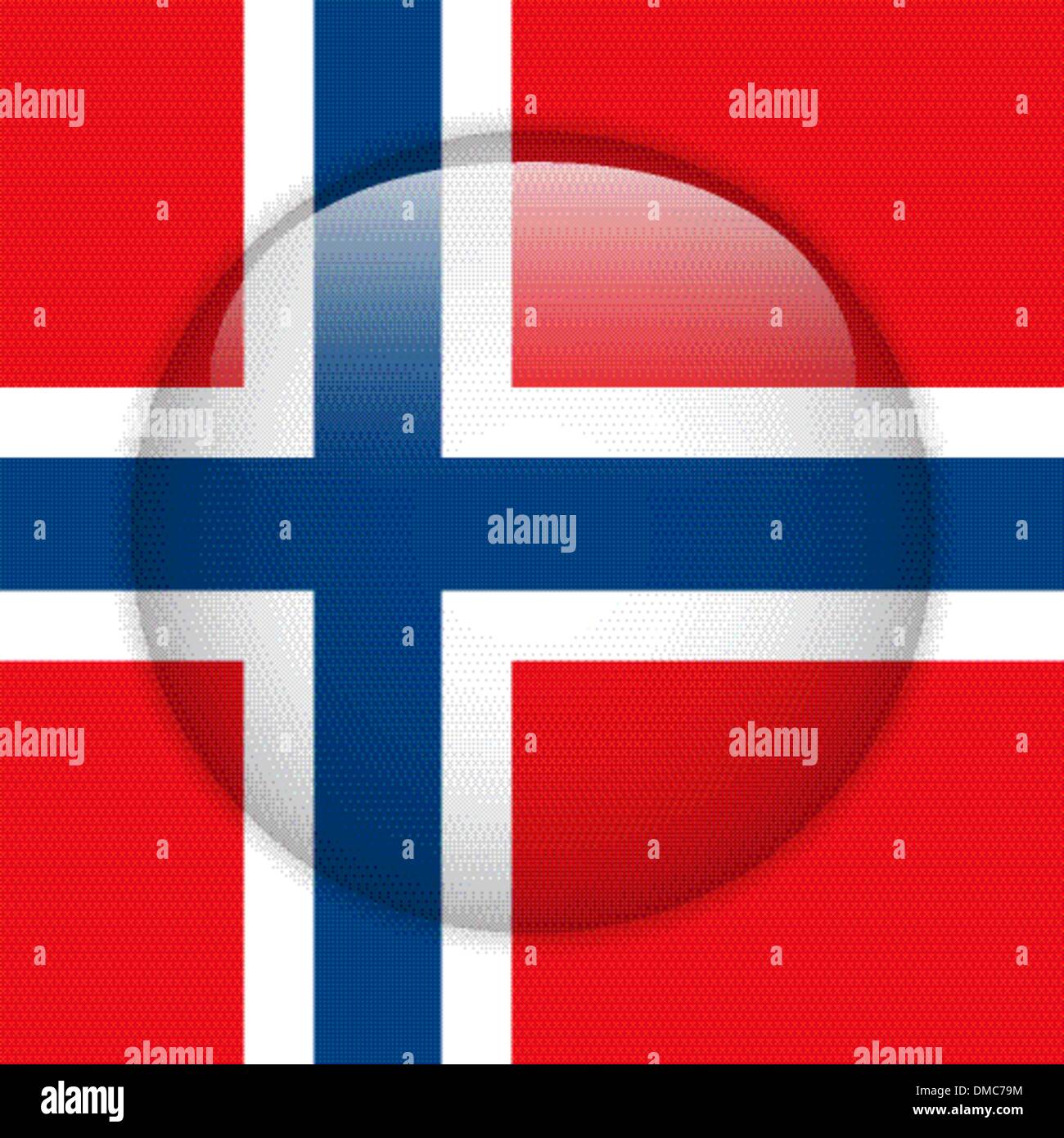 Norway Flag Glossy Button Stock Vector Image & Art - Alamy