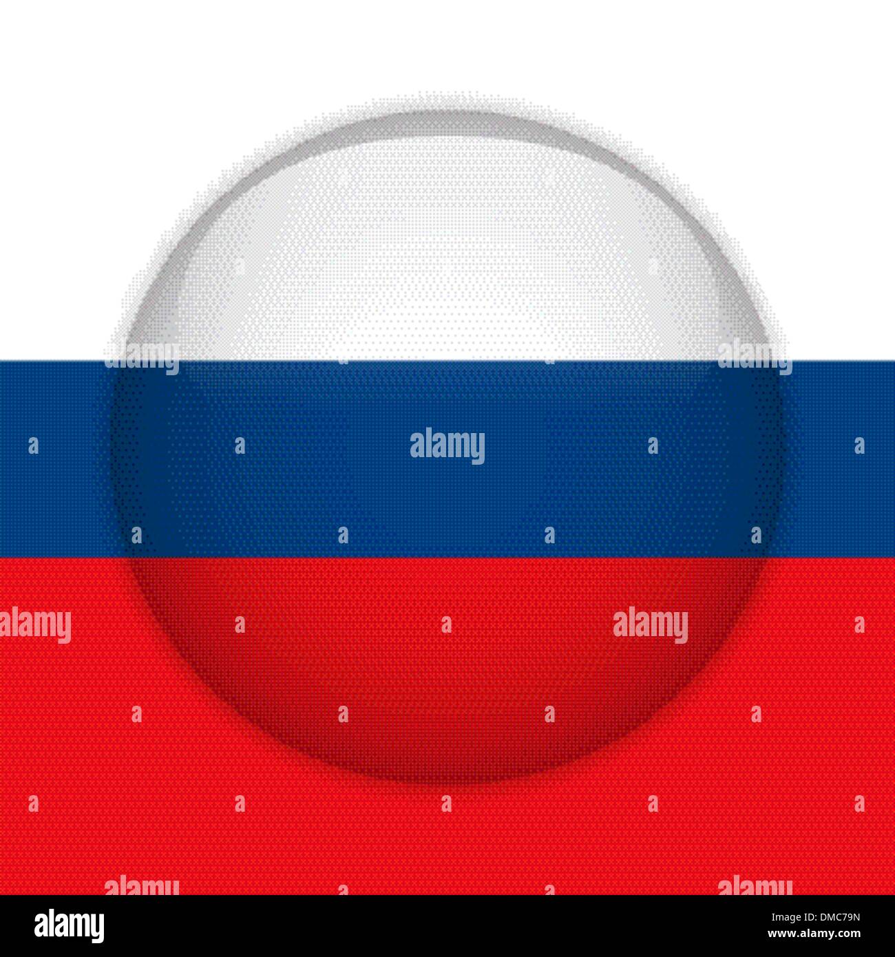 Russia Flag Glossy Button Stock Vector Image & Art - Alamy