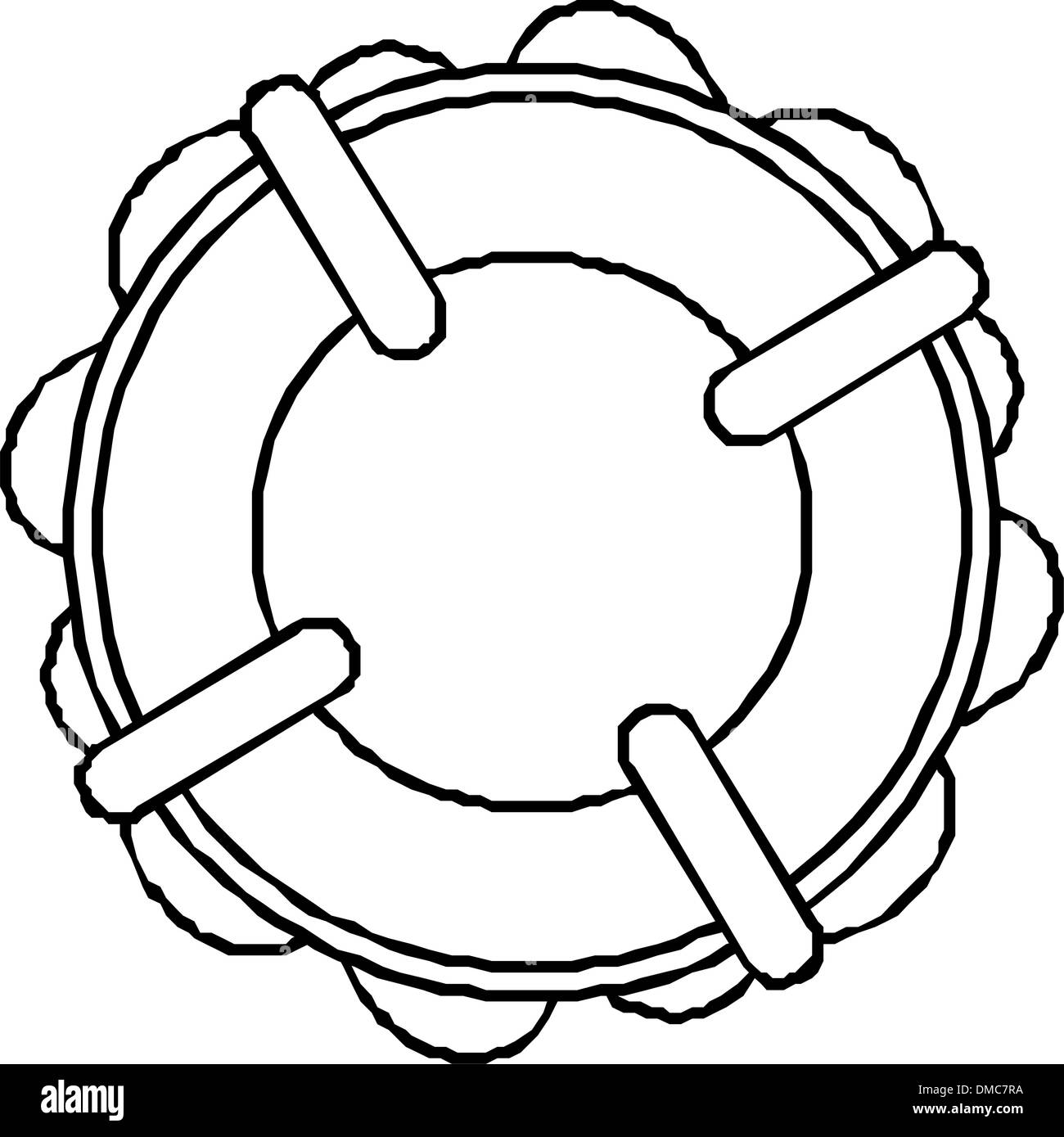 Vector illustration of Life Buoy Stock Vector Image & Art - Alamy
