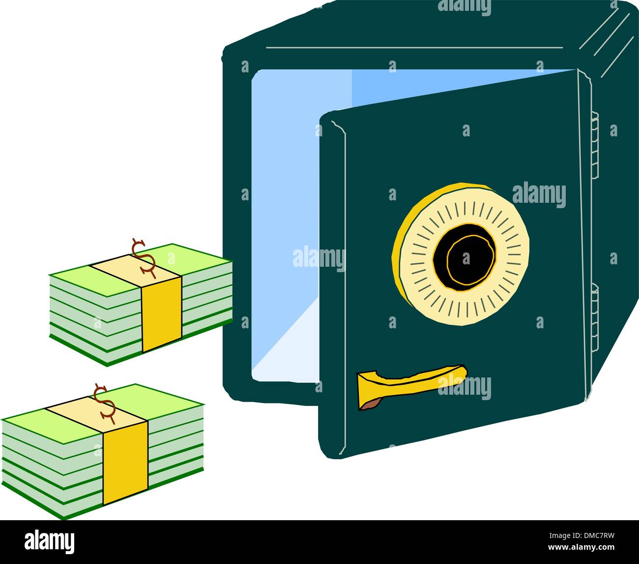 Money vault Stock Vector Images - Alamy