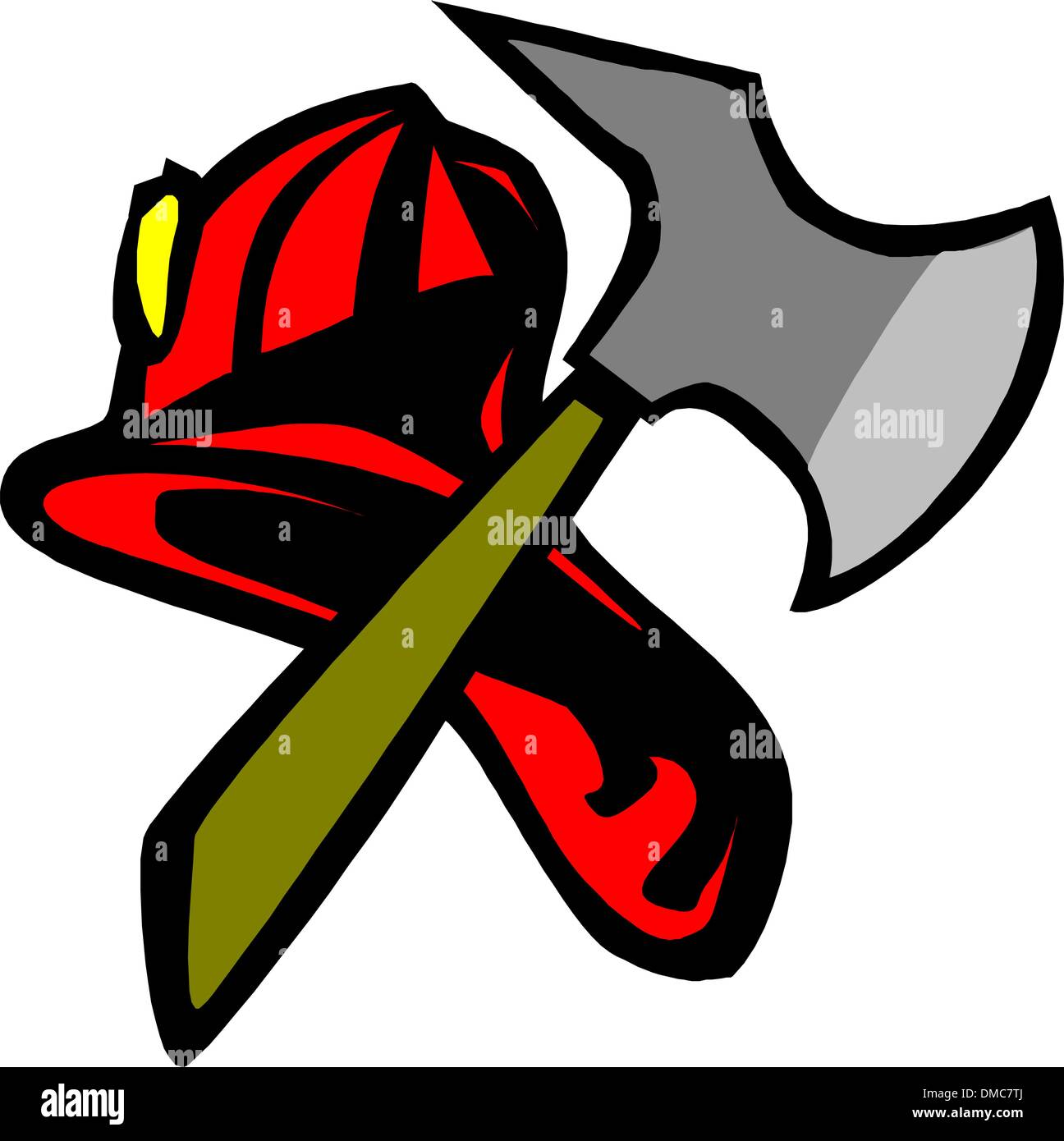 Vector of fireman equipment Stock Vector Image & Art - Alamy