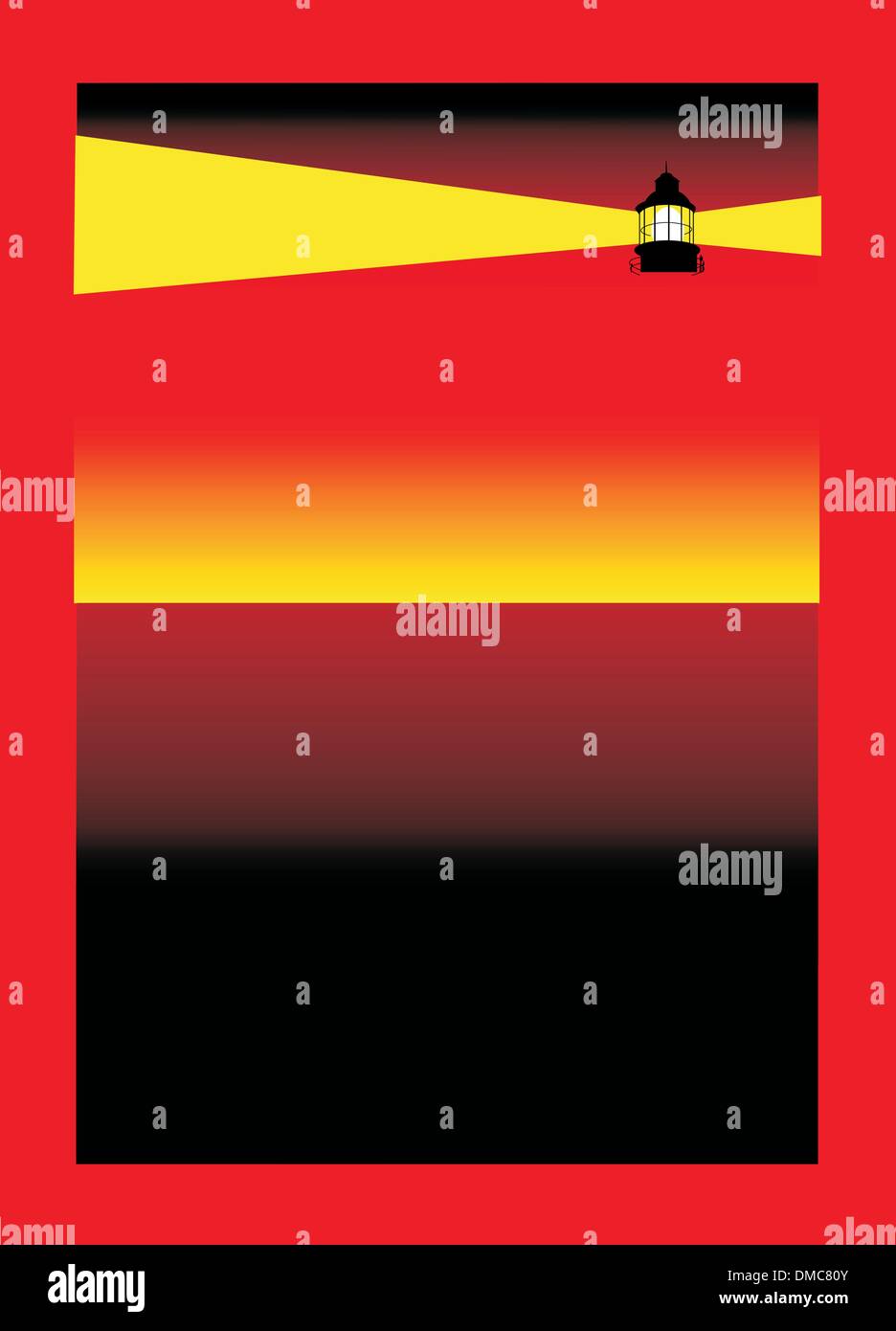 Sunset through window Stock Vector Images - Alamy