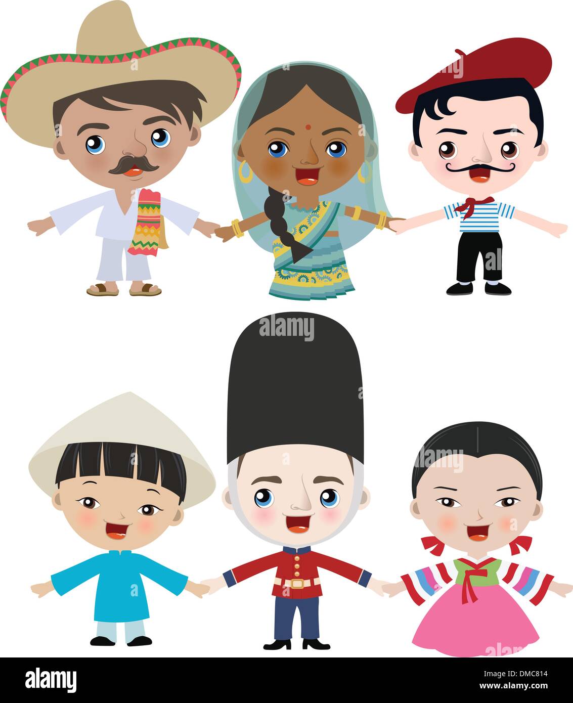 Multicultural hands Stock Vector Images - Alamy