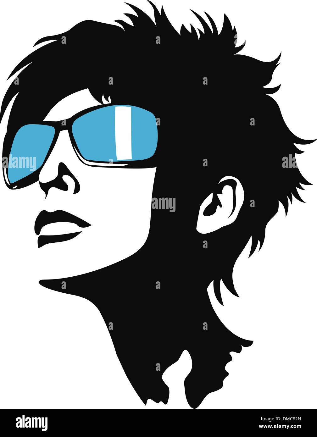 modern woman face illustration Stock Vector Image & Art - Alamy