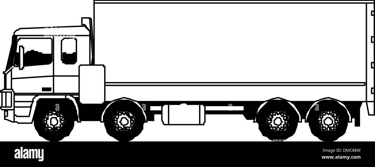 Isometric truck hi-res stock photography and images - Alamy