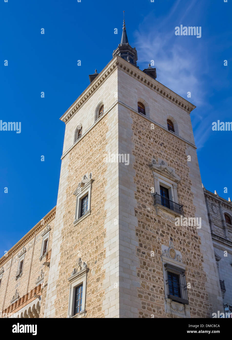 Historic building of the Alcazar of Toledo, Spain Stock Photo - Alamy