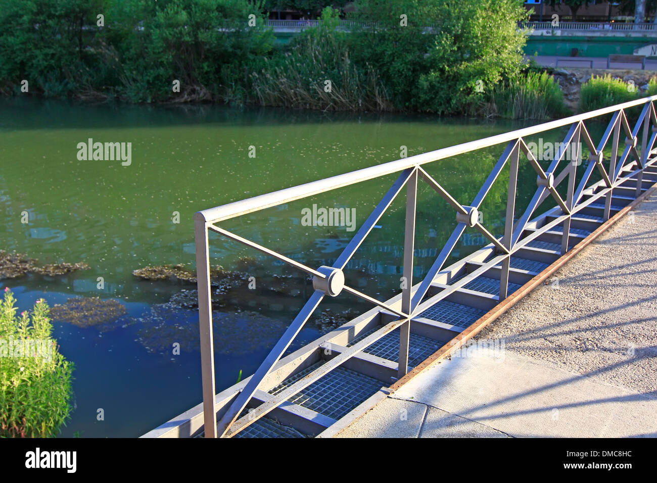 small iron rail bridge Stock Photo - Alamy