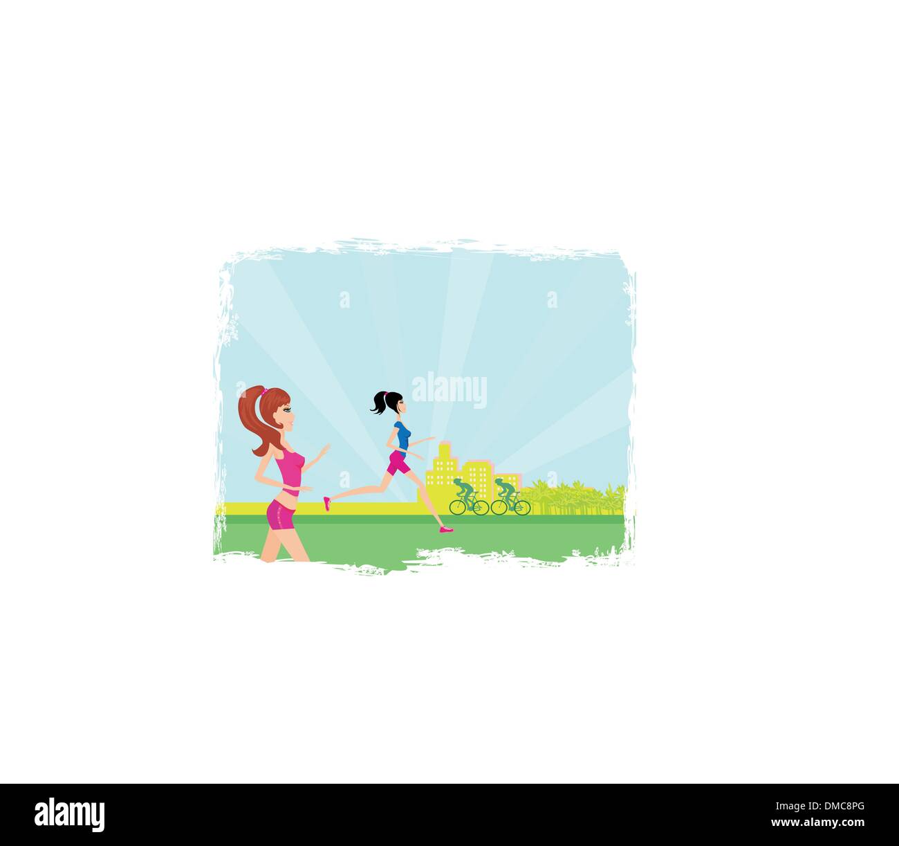 People resting in park Stock Vector Images - Alamy