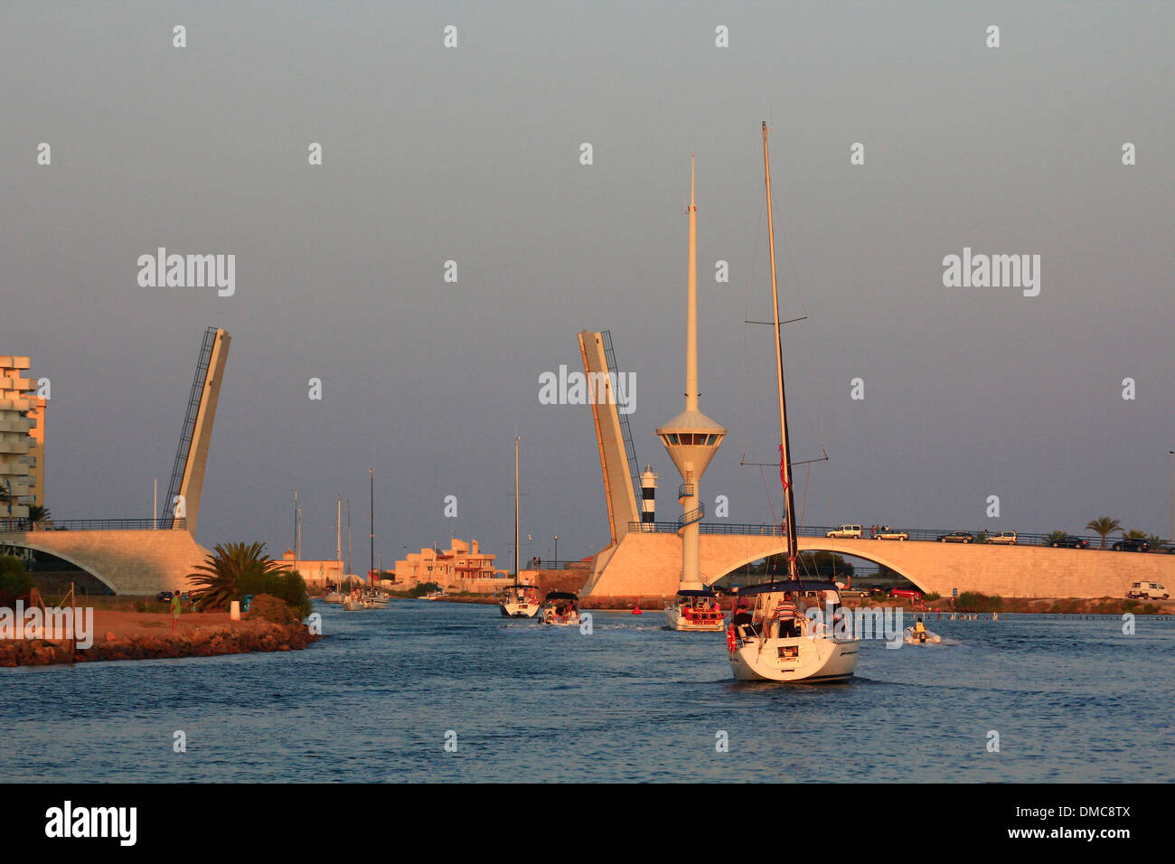 modern drawbridge in San Javier, Spain Stock Photo - Alamy