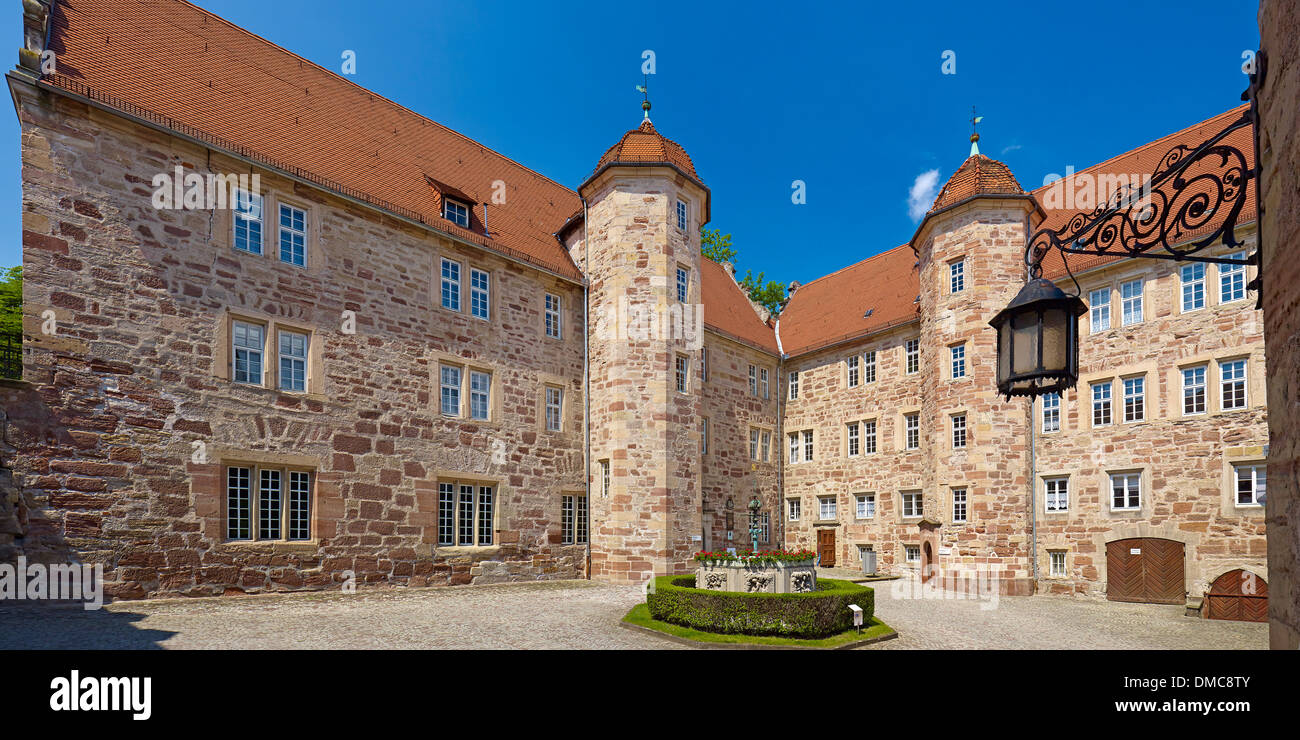 Court of the Landgrave Castle Eschwege, Hesse, Germany Stock Photo - Alamy