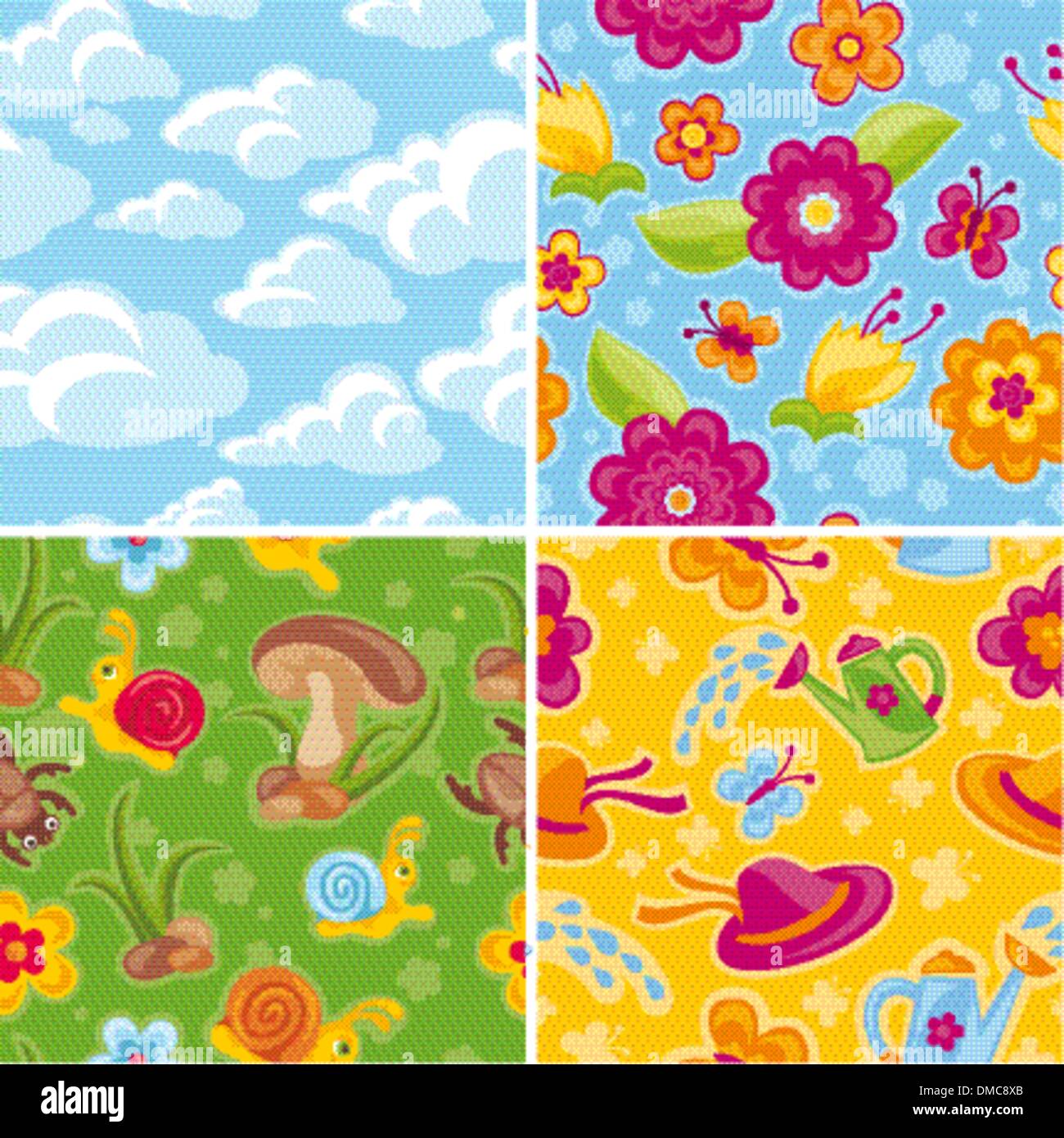 Spring sky patterns Stock Vector Images - Alamy
