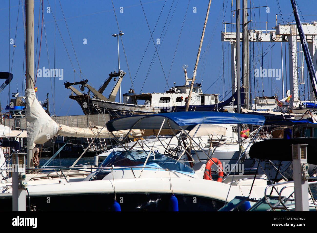 Blue hull sailboat hi-res stock photography and images - Alamy