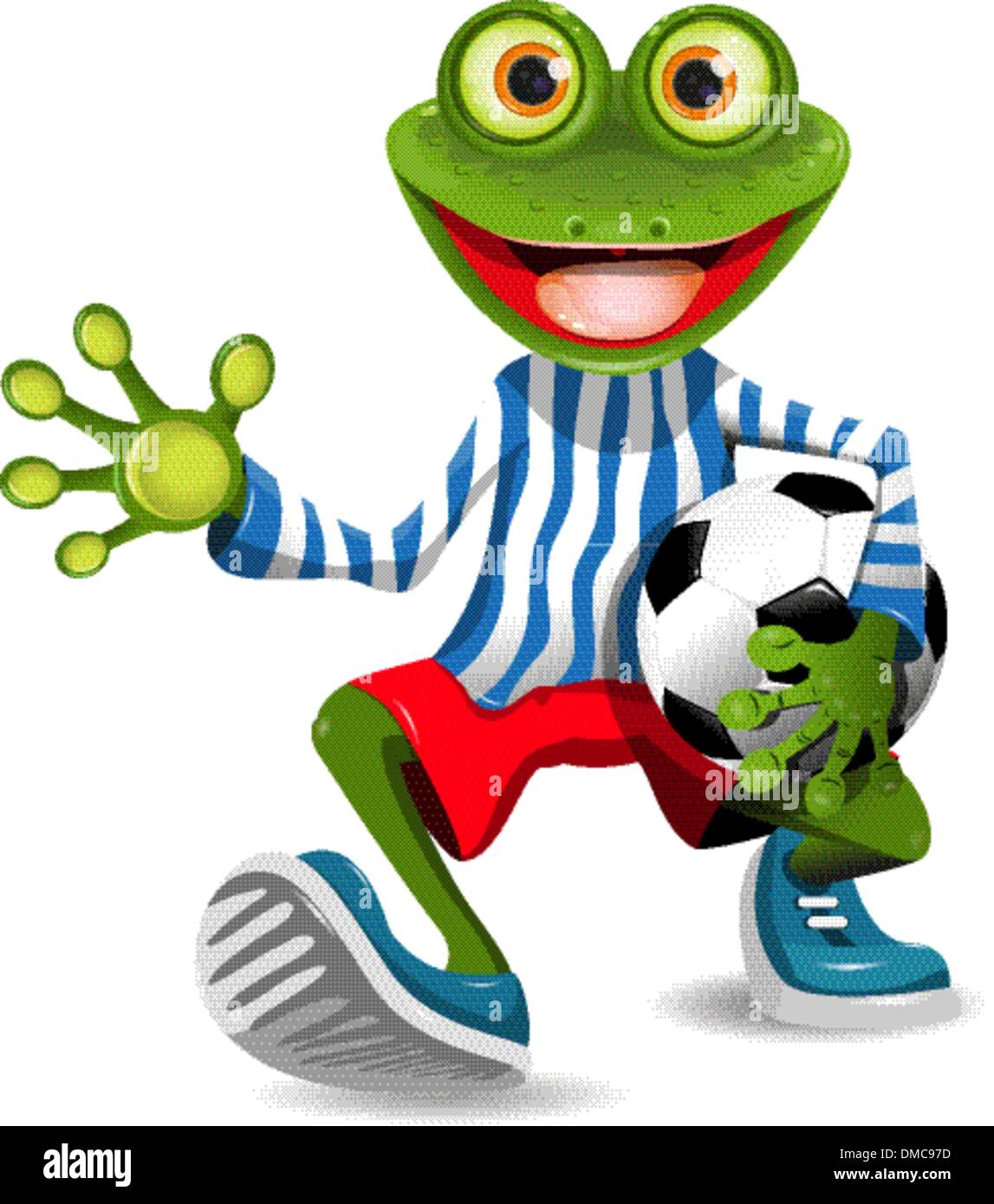 Soccer player frog Stock Vector Images - Alamy
