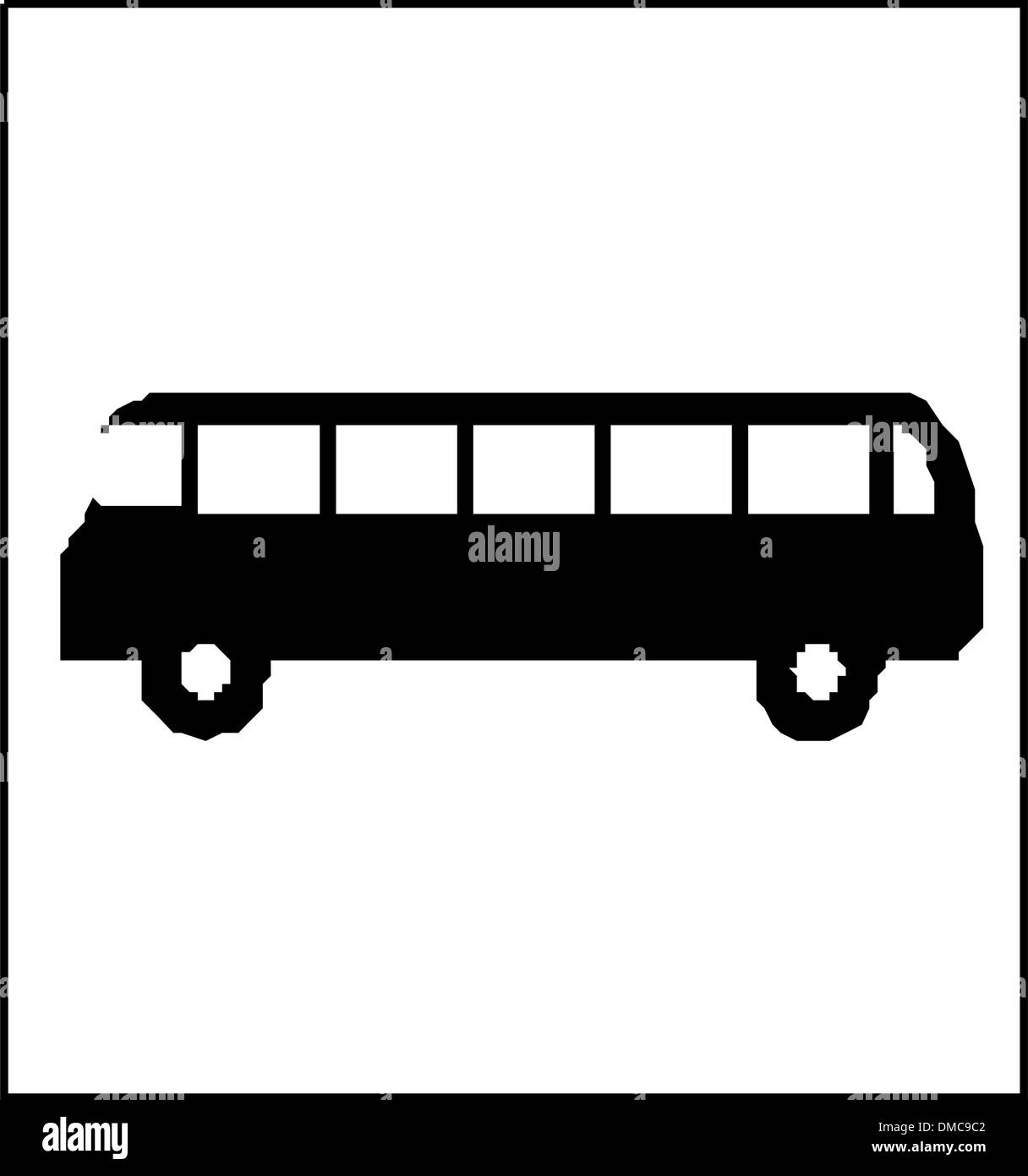 Vector city bus silhouette Stock Vector Image & Art - Alamy