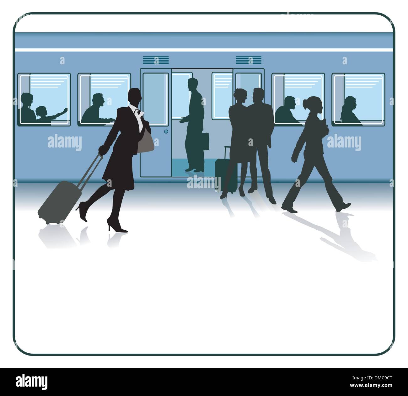People train station Cut Out Stock Images & Pictures - Alamy