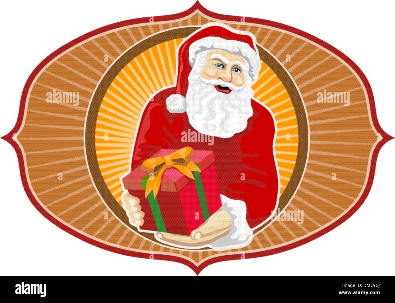 Santa Claus Father Christmas Retro Stock Vector Image & Art - Alamy