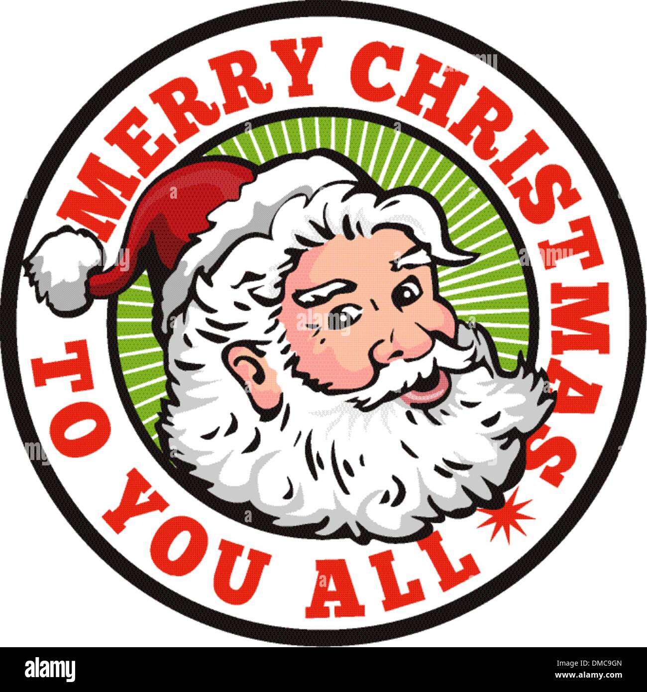 Santa Claus Father Christmas Retro Stock Vector Image & Art - Alamy
