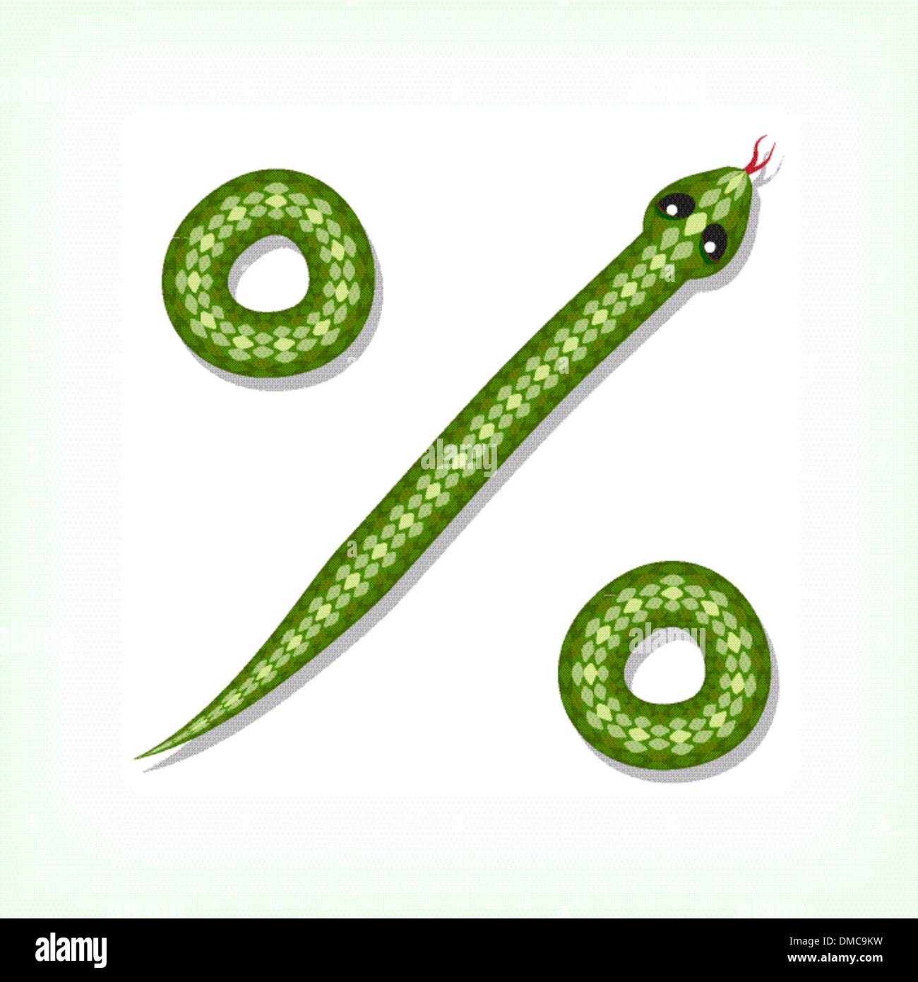 Snake font. Percent symbol Stock Vector Image & Art - Alamy