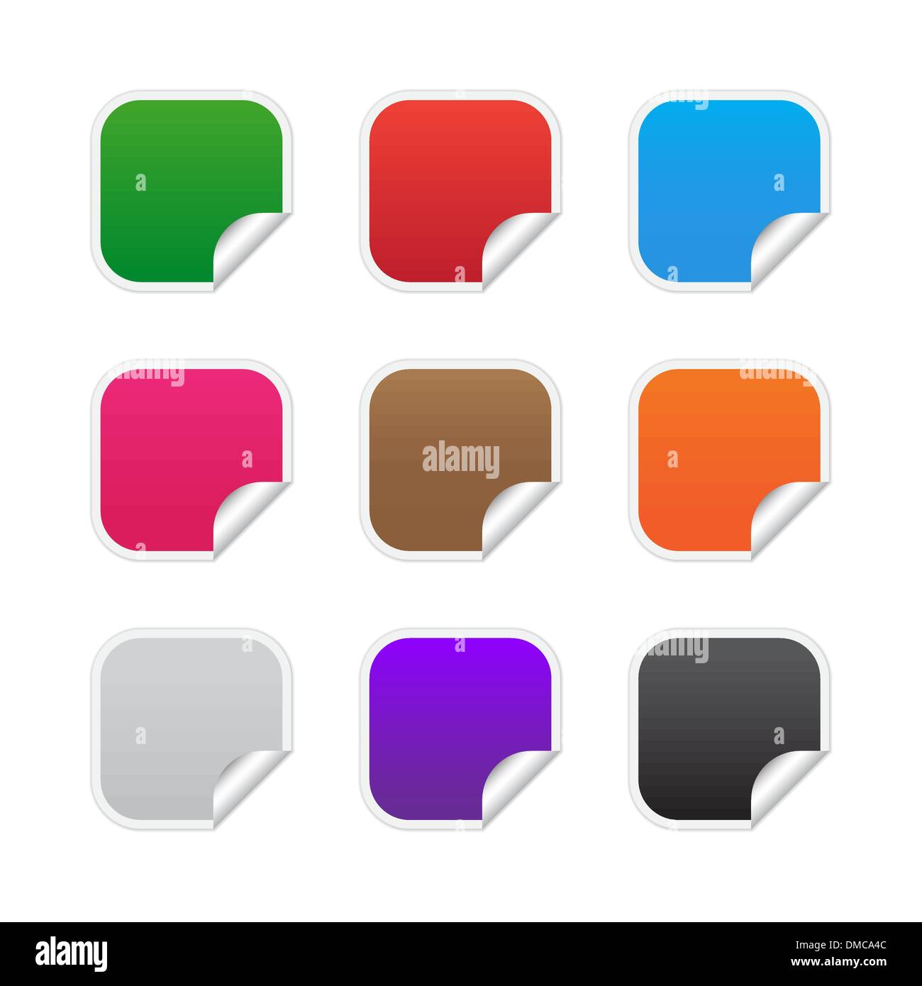 Colorful square labels Stock Vector Image & Art - Alamy