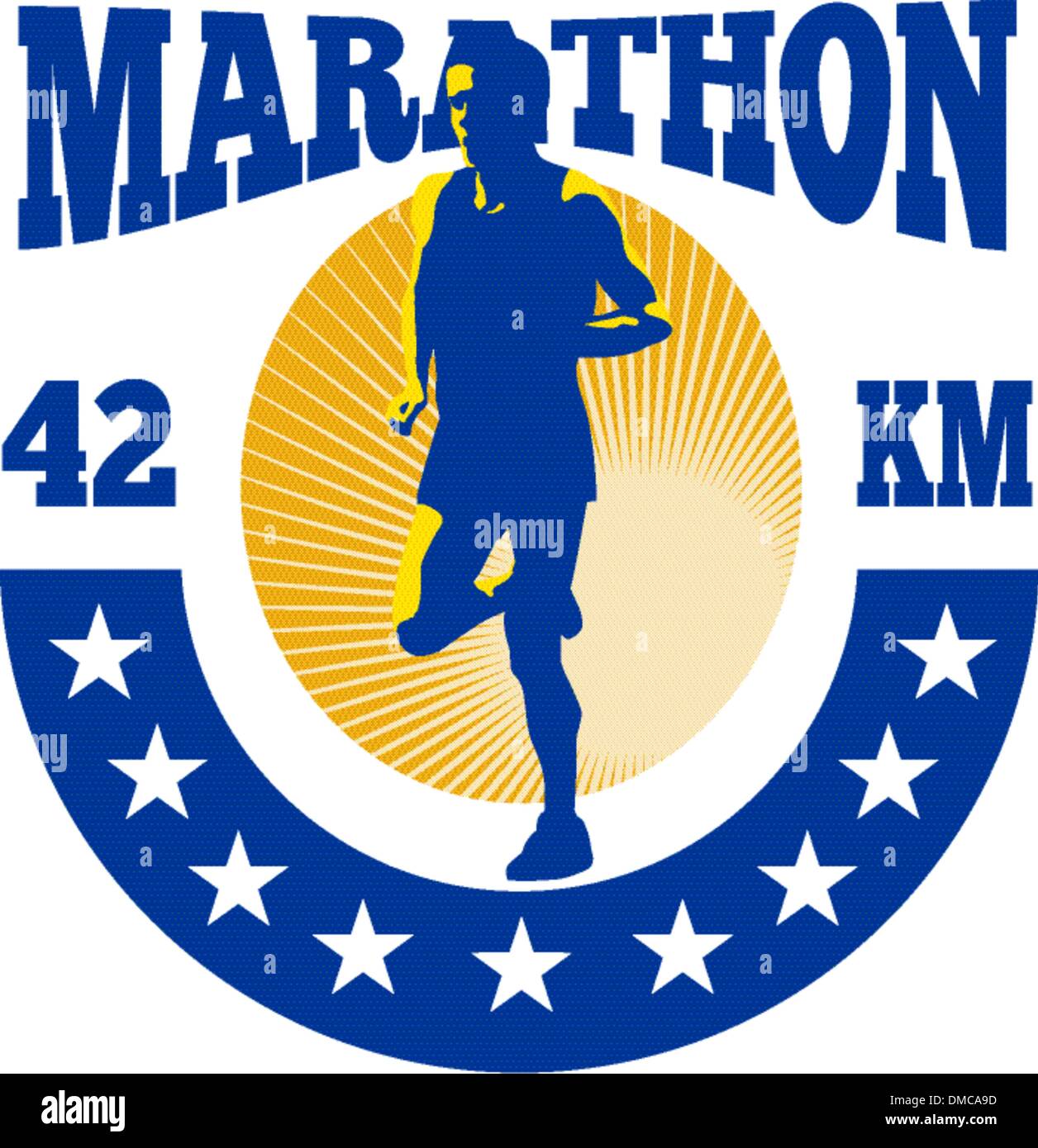 Marathon Runner Athlete Running Stock Vector Image & Art - Alamy