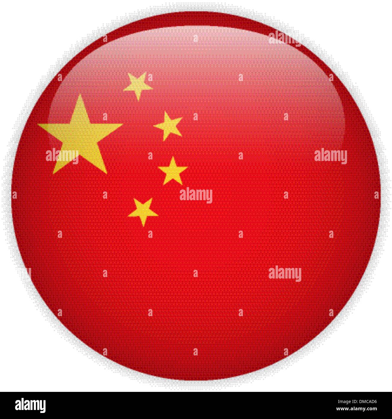 China Flag Glossy Button Stock Vector Image & Art - Alamy