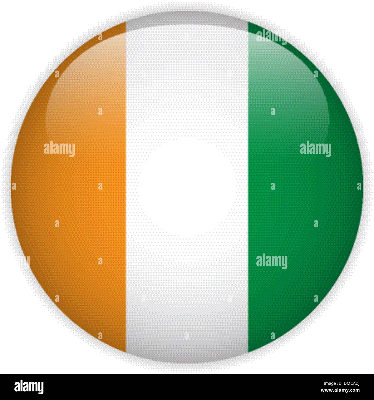 Ireland Flag Glossy Button Stock Vector Image & Art - Alamy