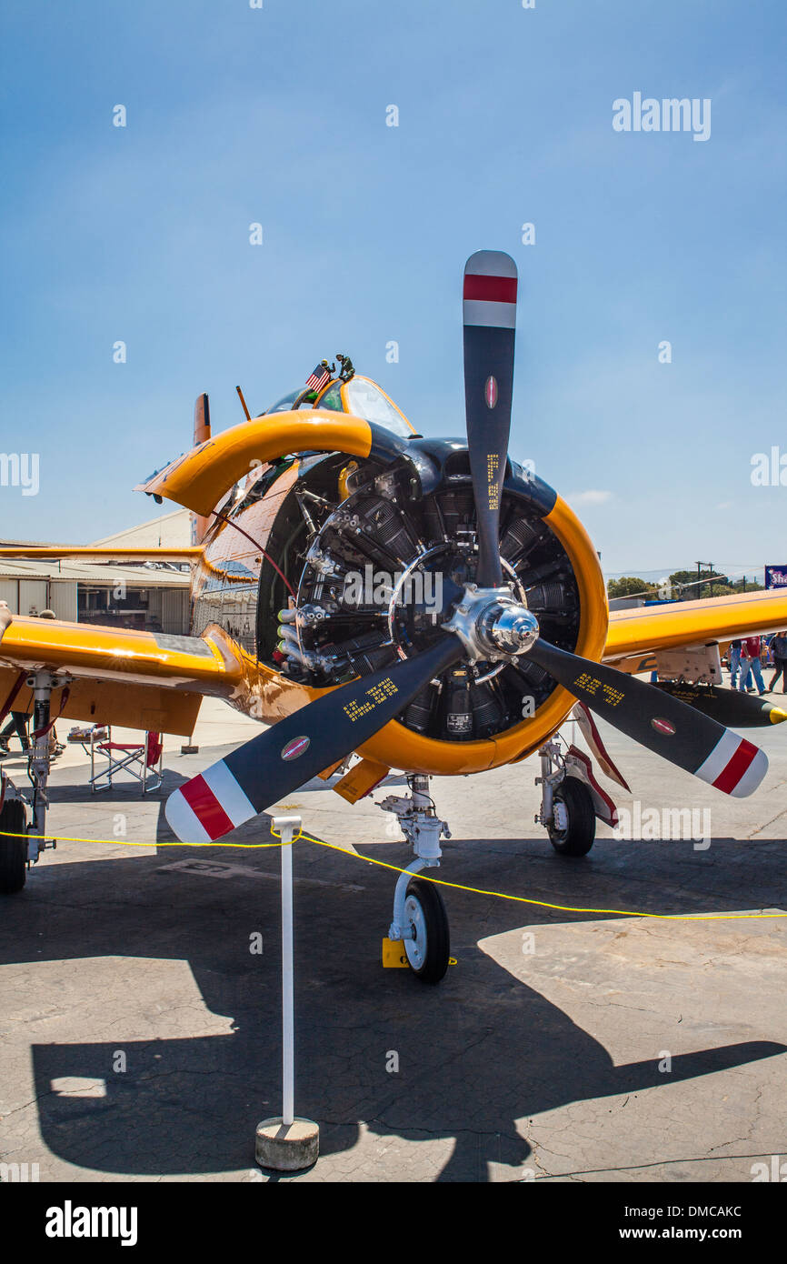 A very pretty engine on a North American T-28 trainer at The Wings over ...
