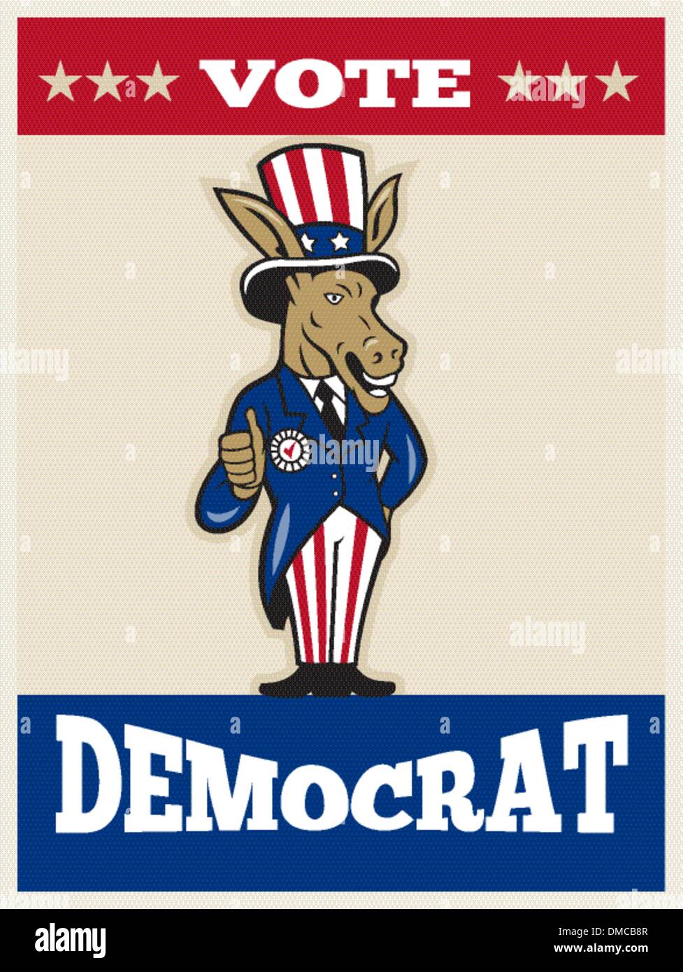 Democratic donkey cartoon Stock Vector Images - Alamy