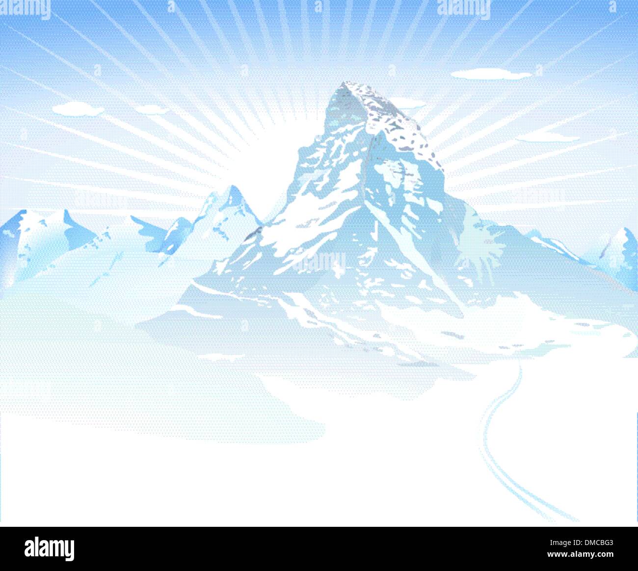 Beauty of skiing Stock Vector Images - Alamy