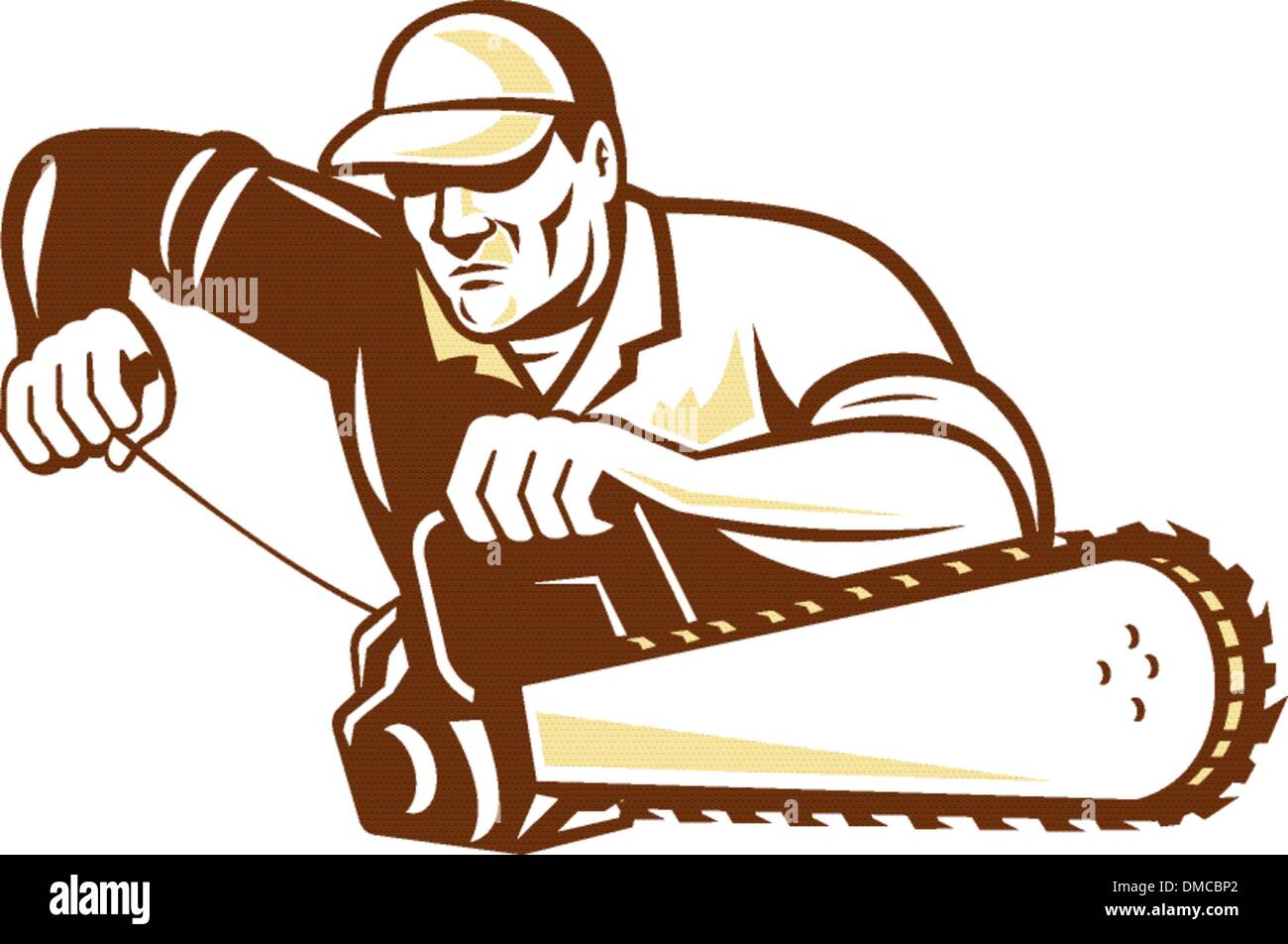 Tree surgeon Stock Vector Images - Alamy