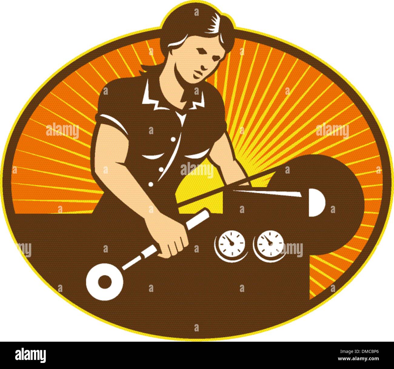 Machinist vector vectors hi-res stock photography and images - Alamy