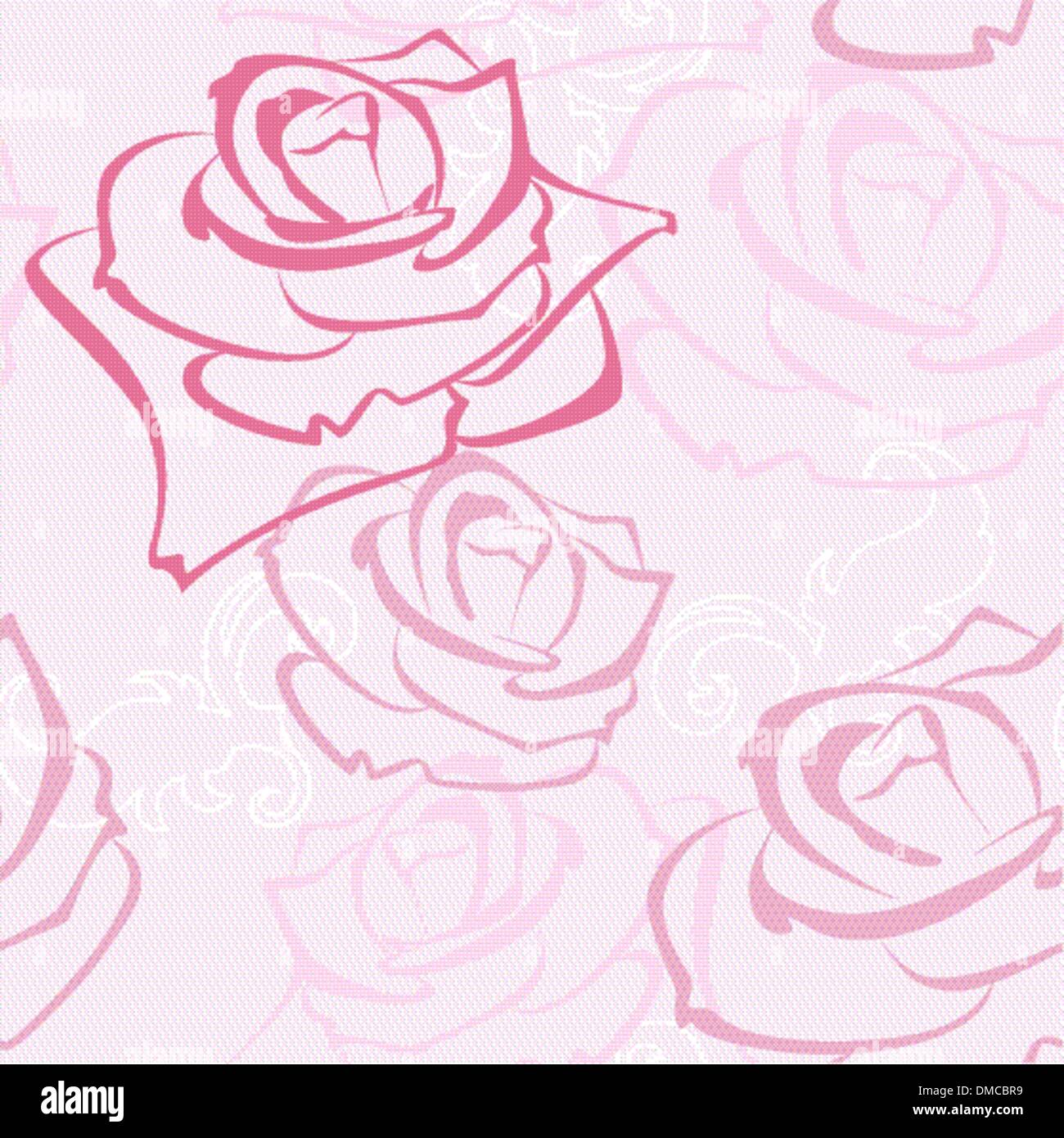 Seamless red rose pattern hi-res stock photography and images - Alamy