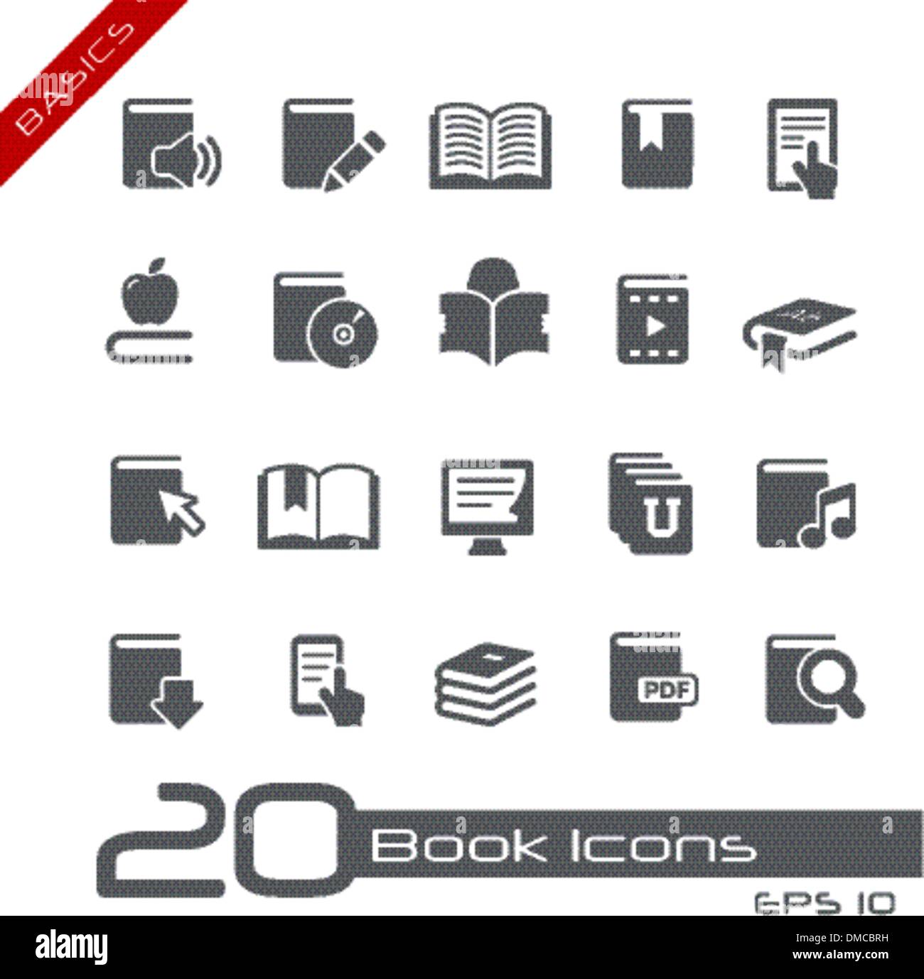 Book Icons // Basics Series Stock Vector Image & Art - Alamy