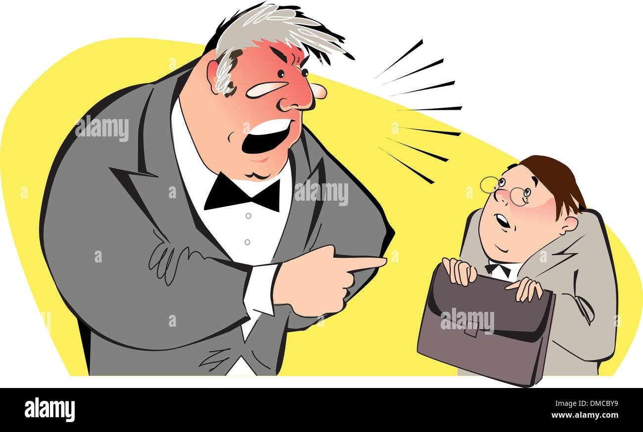 Mean boss Stock Vector Images - Alamy