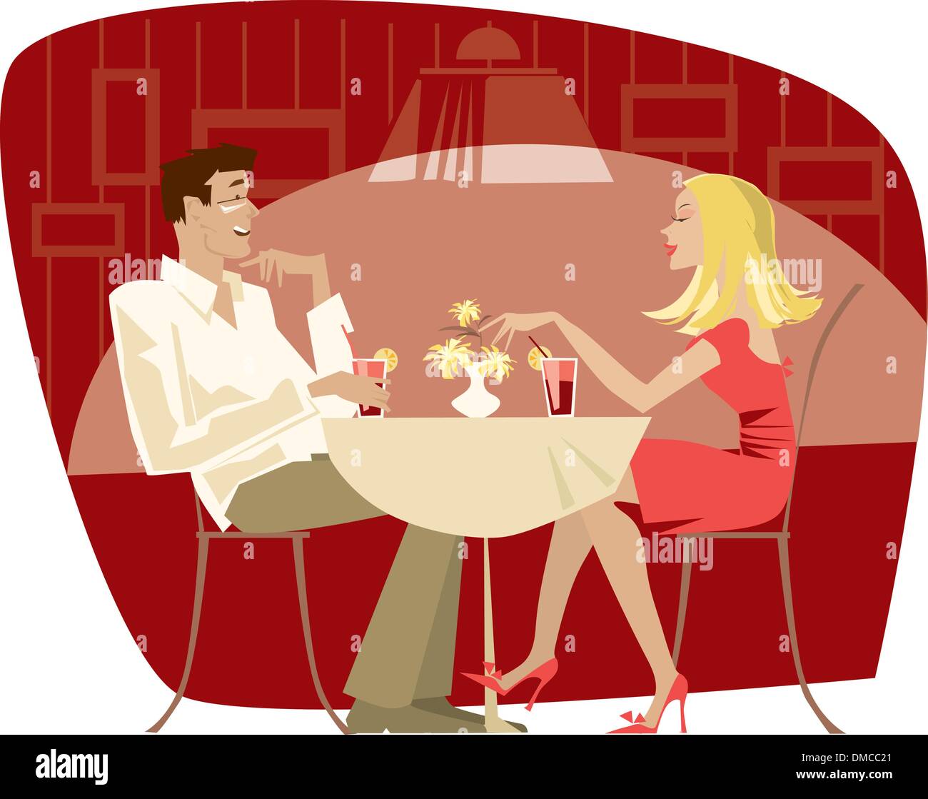 Talking man in red Stock Vector Images - Alamy