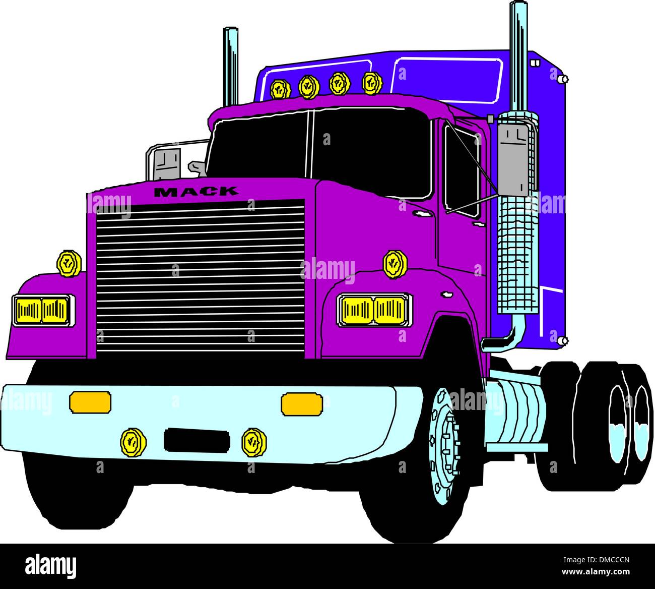 Transport trailer truck Stock Vector Image & Art - Alamy