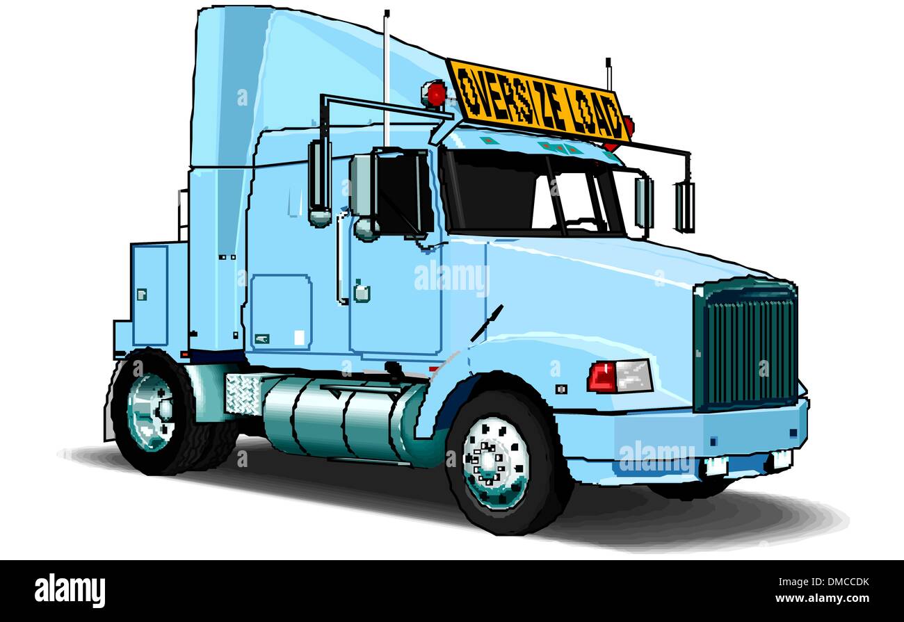 Transport trailer truck Stock Vector Image & Art - Alamy