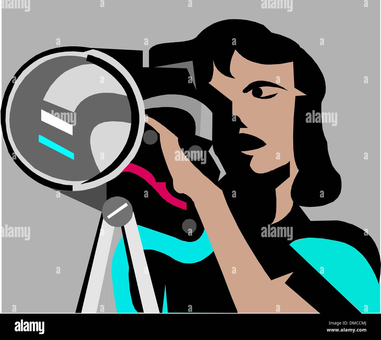 Tv cameraman camera man Stock Vector Images - Alamy