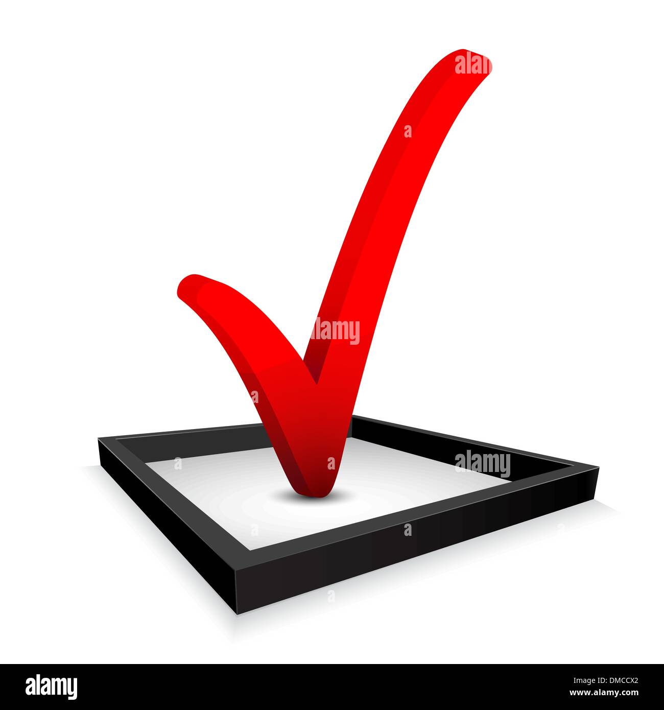 Check mark 3d Stock Vector Images - Alamy